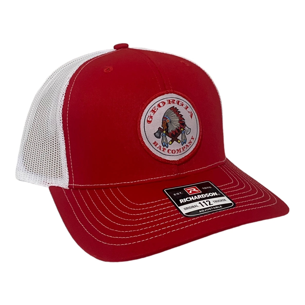 The Chop Richardson 112 Red/ White – Georgia Hat Company